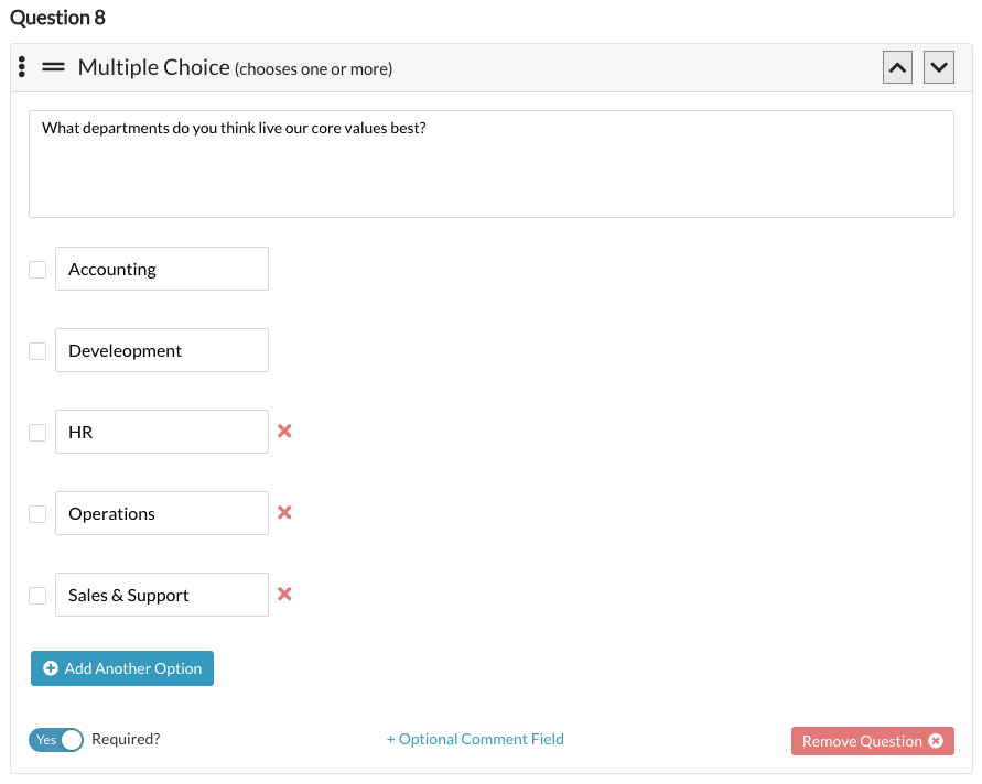 Check In Question and Answer Types – Threads